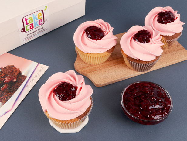 Alex and Raspberry Cupcakes - Blog – Take a Cake Bakeries
